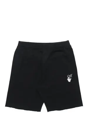 Off-White Diag Stripe Sweat Shorts - Black