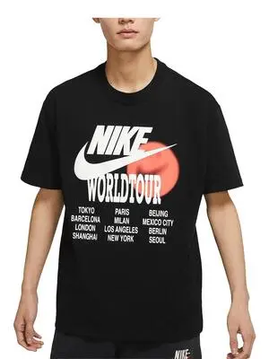 Nike Worldtour Logo T-shirts - Black