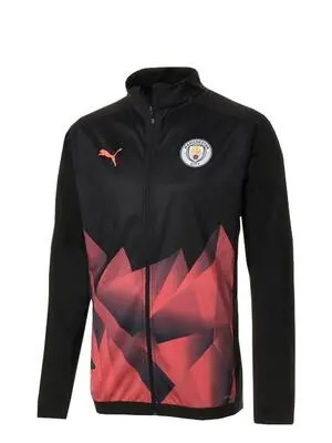 PUMA Manchester City Stadium Jacket - Red/black