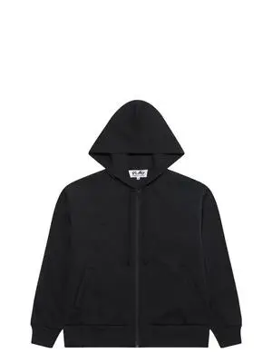 Play Comme Des Garcon COMME Des GARCONS PLAY X Invader Pixel Heart Full Zip Hoodie Black