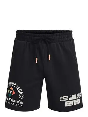 Under Armour Project Rock Heavyweight Terry Shorts - Black