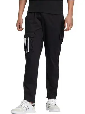 Adidas Neo Casual Pocket Solid Color Stripe Sports Pants/trousers/joggers Black - Multi-color