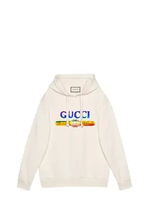 Gucci Sweatshirt With Sequin Logo - Off White