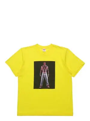 Supreme Ss20 Week 1 Tupac Hologram Tee Virtual Characters Short Sleeve - Yellow