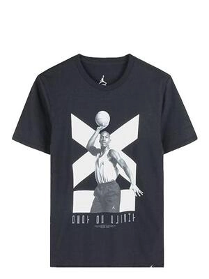 JORDAN 11 Printing Sports T-shirt White - Black