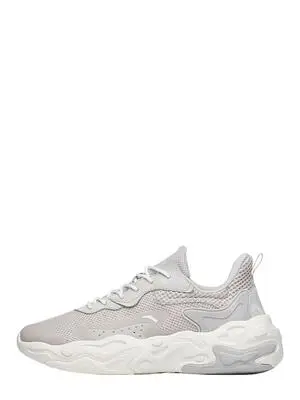 ANTA Pojian Comfort Breathable Low-top Sneakers - Grey/white