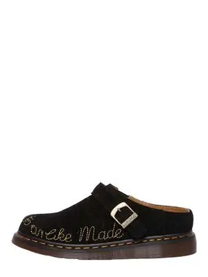 Dr. Martens Isham Desert Oasis Suede Mules - Black