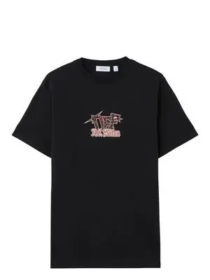 Off-White X C/o Ac Milan Slim T-shirt 'black Red - Black/red