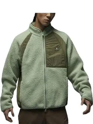 JORDAN Air Sherpa Full-zip Jacket - Green/multi-color