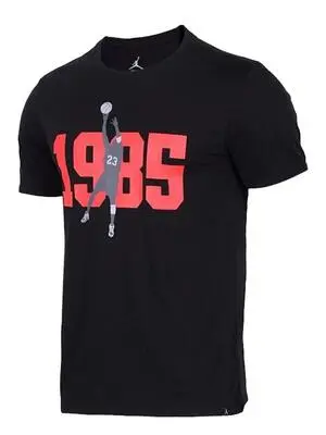 JORDAN Jsw T-shirt 1985 'black - Black/red