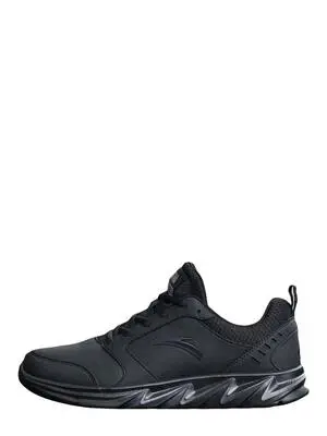ANTA Running Series Sneakers Leather - Black