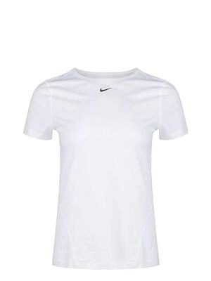 Nike Pro Mesh Training Short Sleeve Top - White