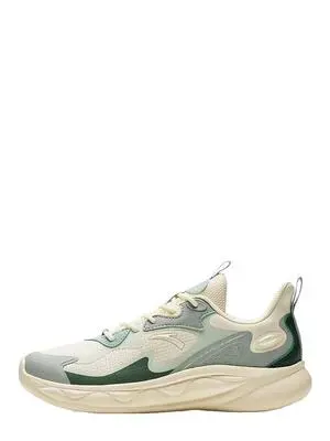 ANTA ANTA Athletic Lace Up Sneakers Beige/green