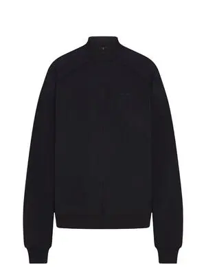 Nike X Skims Matte Tricot Oversized Full-zip Track Jacket - Obsidian
