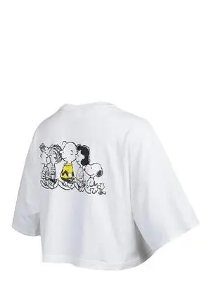 PUMA PUMA X PEANUTS Embroidery Logo Crewneck Cropped Short Sleeve Top