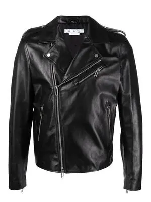 Off-White Fw22 Twill Printing Zipper Jacket Black - Default Color