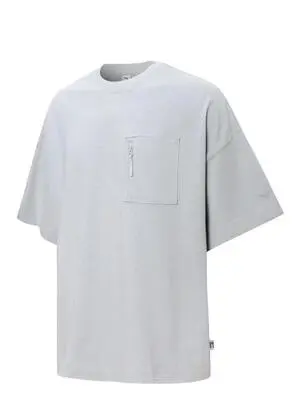 PUMA Puma Logo Pocket T-shirt 'grey' Grey