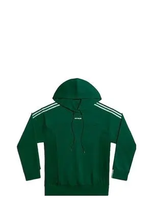 Adidas Originals X Ivy Park Crossover Solid Color Splicing Detail Hooded Sports Top - Dark Green