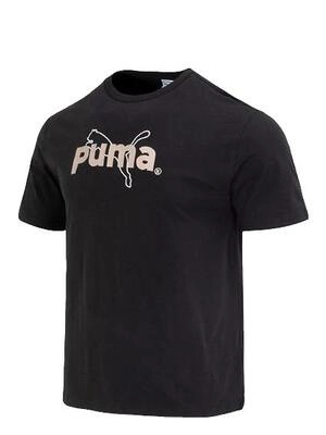 PUMA Puma Team Graphic Shirt 'black' Black