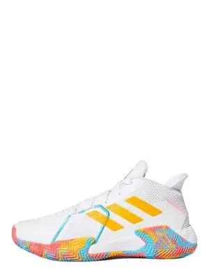 Adidas Court Vision 2.0 Rainbow Sole Sneakers - White/yellow