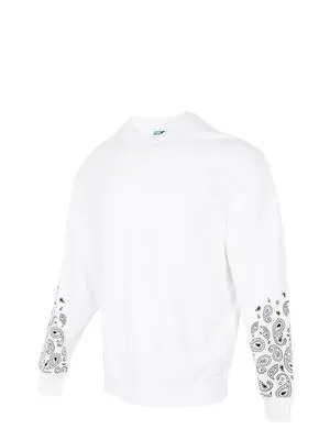PUMA Paisley Graphic Crewneck Sweatshirt - White/black