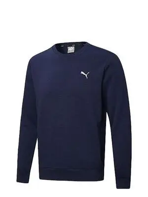 PUMA Crew Neck Sports Hoodie - Navy/white
