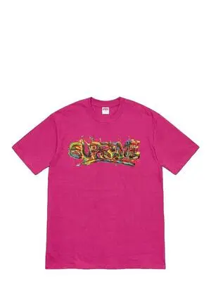 Supreme Ss20 Week 1 Paint Logo Tee Logo Tee - Red