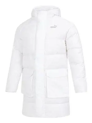 PUMA Long Down Jacket - White