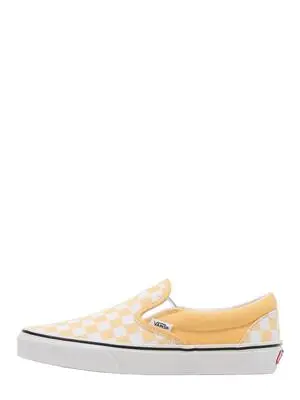 VANS Vans Checkerboard Classic Slip-On Sneakers White/yellow