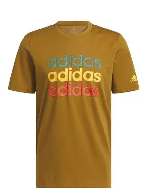 Adidas Multi Linear Sportswear Graphic T-shirt - Brown