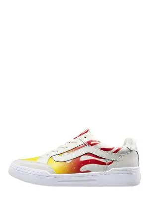 VANS Highland Flame Sneakers - Red/orange/white