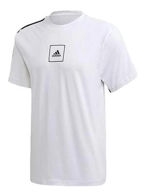 ADIDAS Adidas M 3s Tape Tee Sports Round Neck Short Sleeve White