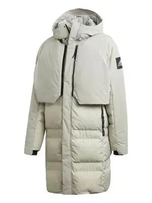 Adidas Outdoor Sports Waterproof Reversible Down Jacket - Goldgray