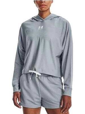 Under Armour Rival Terry Oversized Hoodie - Blue/grey
