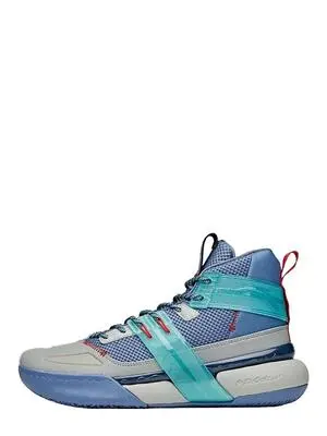 ANTA Quick Battle 4 High-top Sneakers - Blue/teal/grey