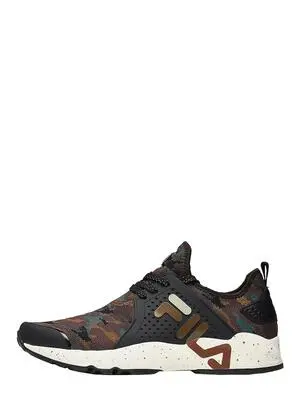FILA Retro Camouflage Lace-up Sneakers - Wheat
