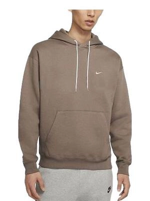 Nike Logo Embroidered Fleece Lined Pullover Hoodie - Multi-color