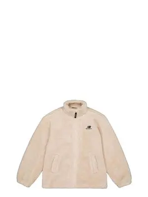 NEW BALANCE Zip-up Fleece Jacket - Beige