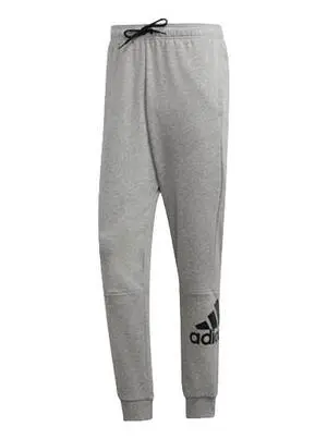 Adidas Mh Bos Pnt Ft Logo Printing Bundle Feet Sports Long Pants Asia Edition Light - Grey