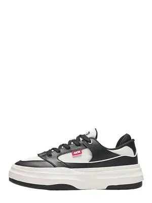ANTA Casual Lace-up Sneakers - Black/white