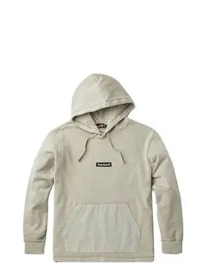 Timberland Mixed Media Garment Dye Hoodie - White/black