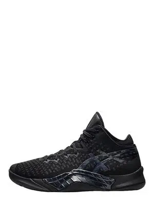 Asics High Top Lace-up Athletic Sneakers - Black