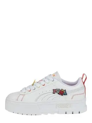 PUMA Mayze Pierced White Multi Sneakers - White/red