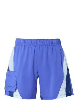 Nike Loose Fit Paneled Sports Training Shorts With Big Pocket - Blue