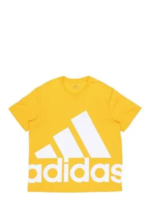 Adidas Sports Round Neck Casual Alphabet Short Sleeve - Yellow