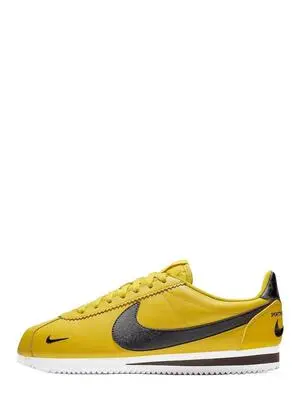 Nike Classic Cortez Premium Sneakers - Black/yellow