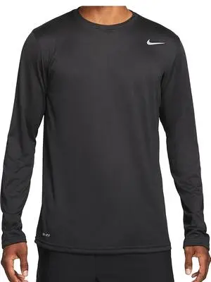 Nike Dri-fit Team Legend Long Sleeve Training Top - Black/white