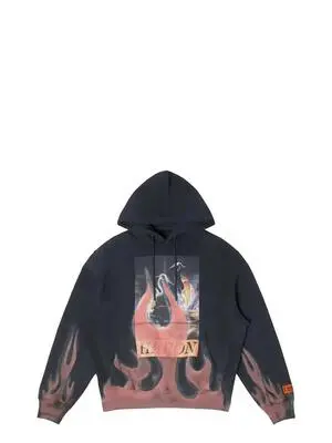 Heron Preston Heron Times Flames" Hoodie - Black