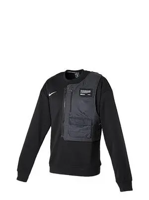Nike F.c. Long Sleeve Training Crewneck - Black/white