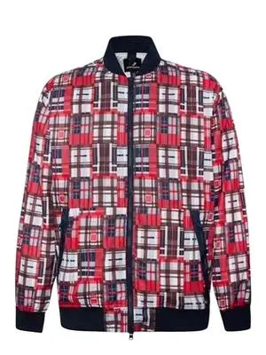 CONVERSE Printed Utility Bomber Jacket - Red/white
